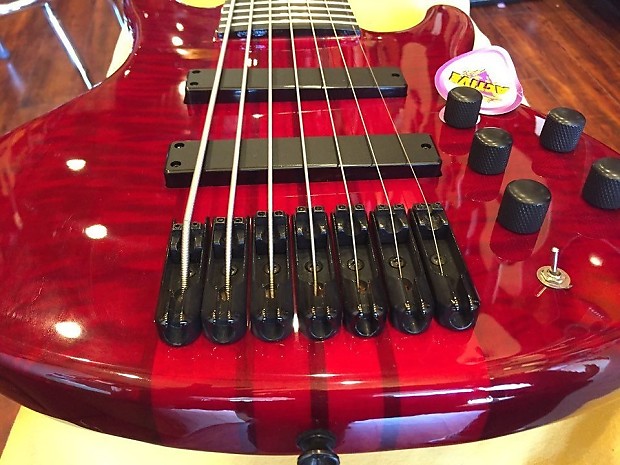 Wolf Bass Guitar 7 String AAA maple top (solid)/ w/ gigbag | Reverb