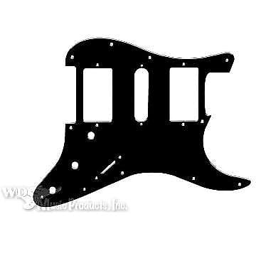 Strat Hum/Single/Hum Pickguard-3Ply Black | Reverb