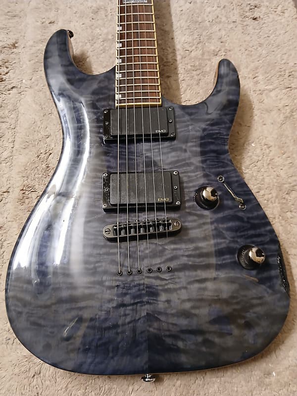 ESP LTD MH-400NT Emg's 81/85 2006 - Transparent Black | Reverb