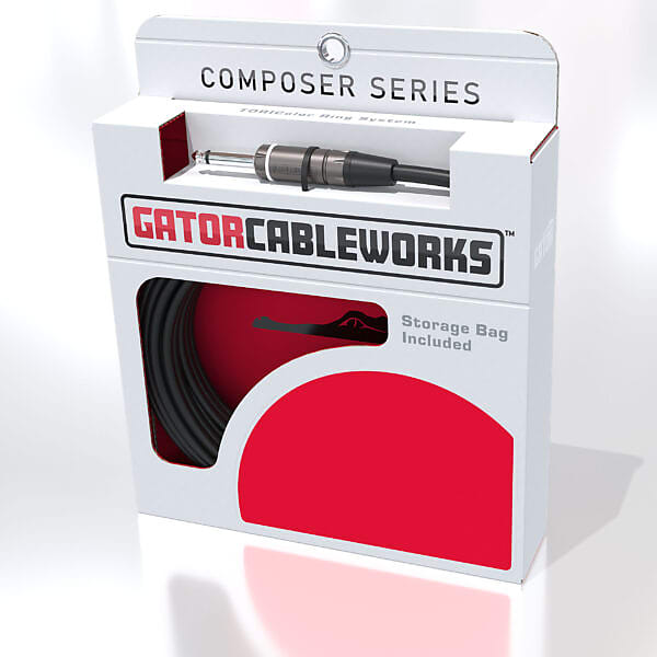 Gator Composer Series Instrument Cable, Straight to Angle - | Reverb
