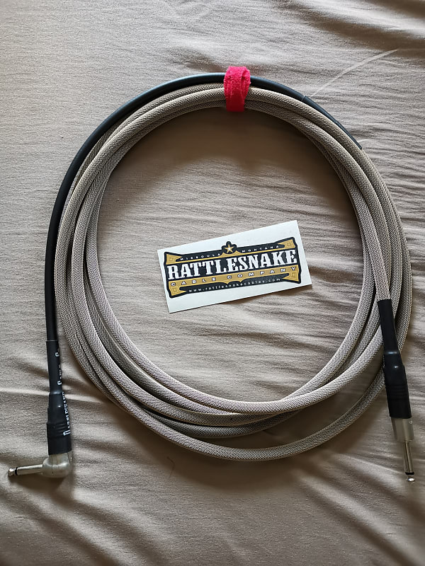 Rattlesnake Cables Snake Head 15ft Tweed | Reverb