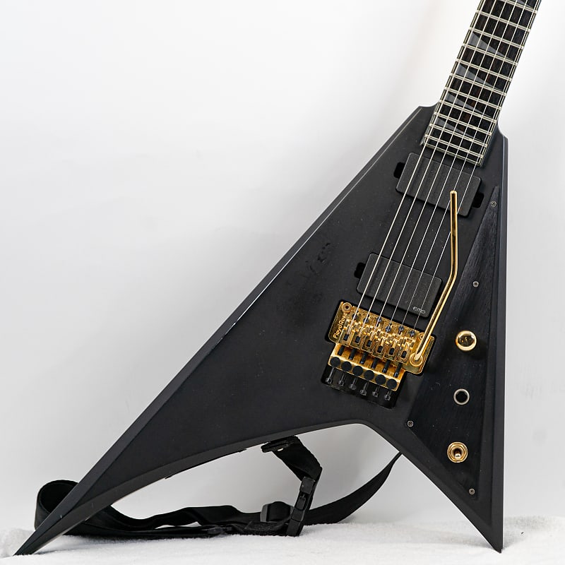 2013 Jackson Randy Rhodes Flying V Floyd Rose Matte Black | Reverb