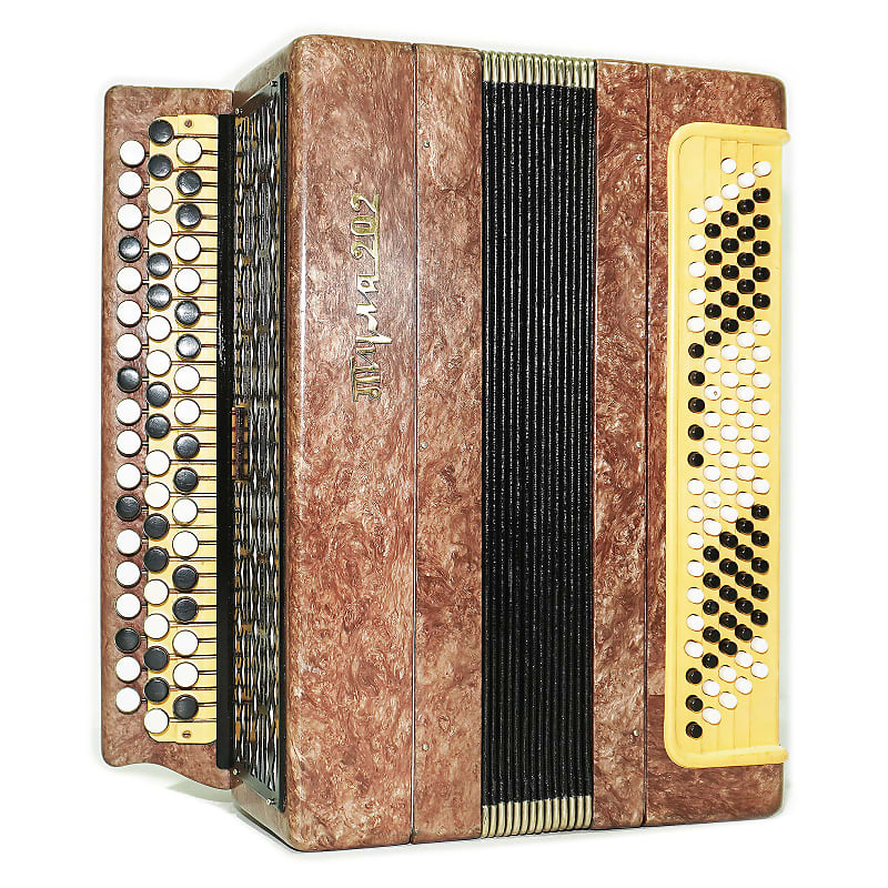 Chromatic Button Accordion Tula 202, made in Russia Tulskiy | Reverb