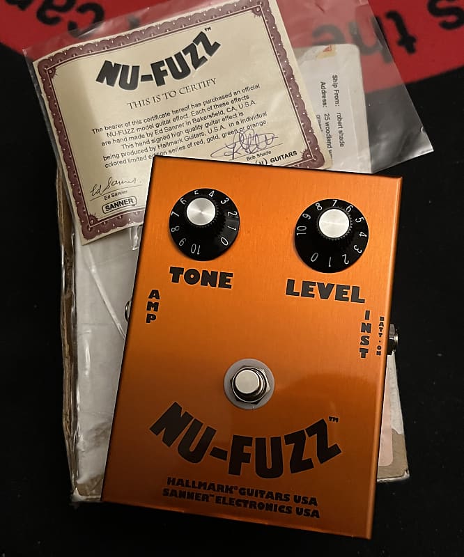 Nu-Fuzz Reissue 2013 Hallmark Sanner Rare | Reverb
