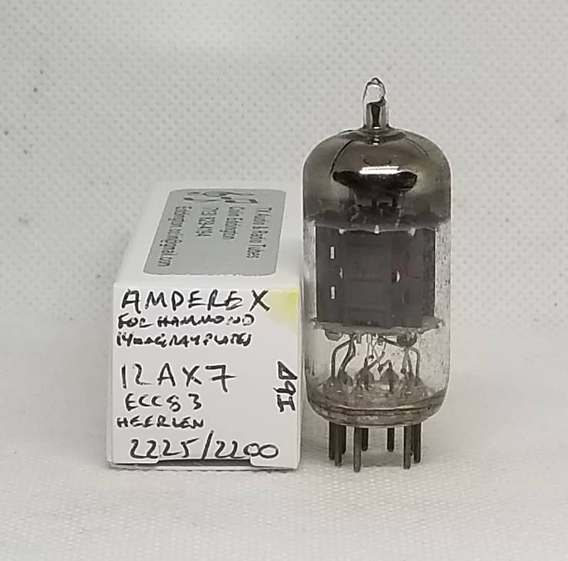 Amperex (Heerlen) Made For Hammond 12AX7 Short Gray Plate | Reverb UK