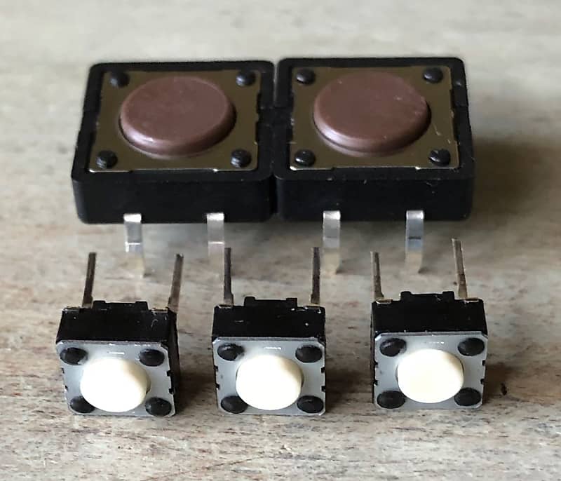 Digitech RP-3 Replacement Foot Switches - Set Of 5 Buttons - | Reverb