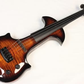 Rogue Electric 4/4 Violin w Case & Bow, Hardwood Body, Flame | Reverb