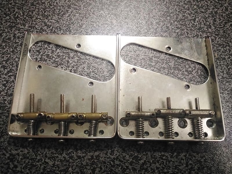 Telecaster Tele Bridges with brass & steel saddles Bacchus | Reverb