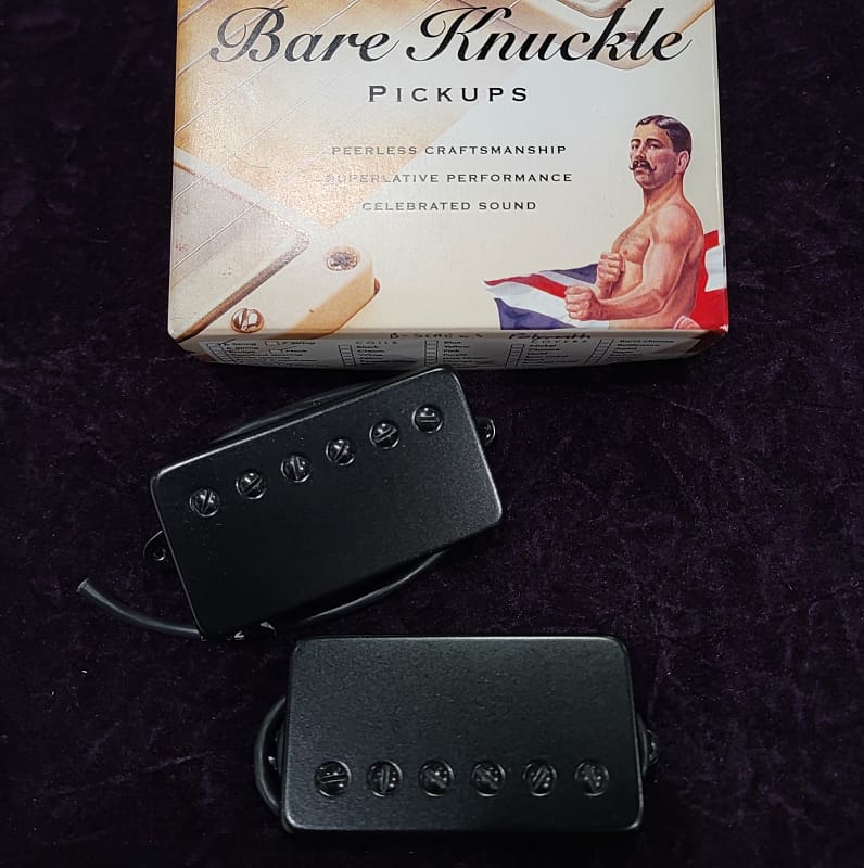 Bare Knuckle Polymath 6 String Pickup Set Black Cover Black | Reverb