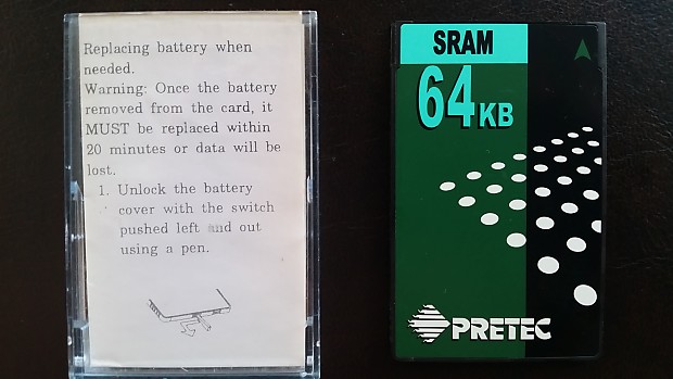 Pretec 64kb SRAM PCMCIA Memory card (used w/ Nord Lead / Nord | Reverb