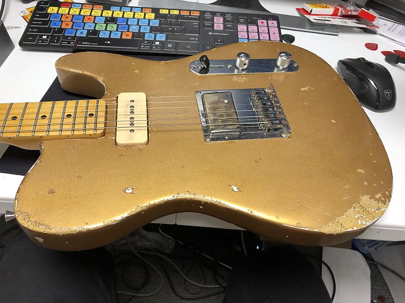 RDK Custom Guitars Heavy Relic Telecaster Gold | Reverb