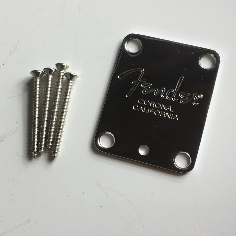 Genuine Fender Corona California Neck Plate Light NOS Relic + | Reverb