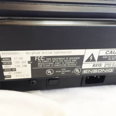 ENSONIQ KT-88 Synthesizer 88-Weighted Keys Keyboard. Made in | Reverb