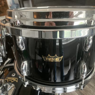 Remo Gold Crown Black Lacquer Bop Kit | Reverb
