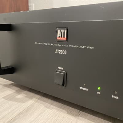 ATI AT2000 Four Channel Power Amplifier USA Black | Reverb