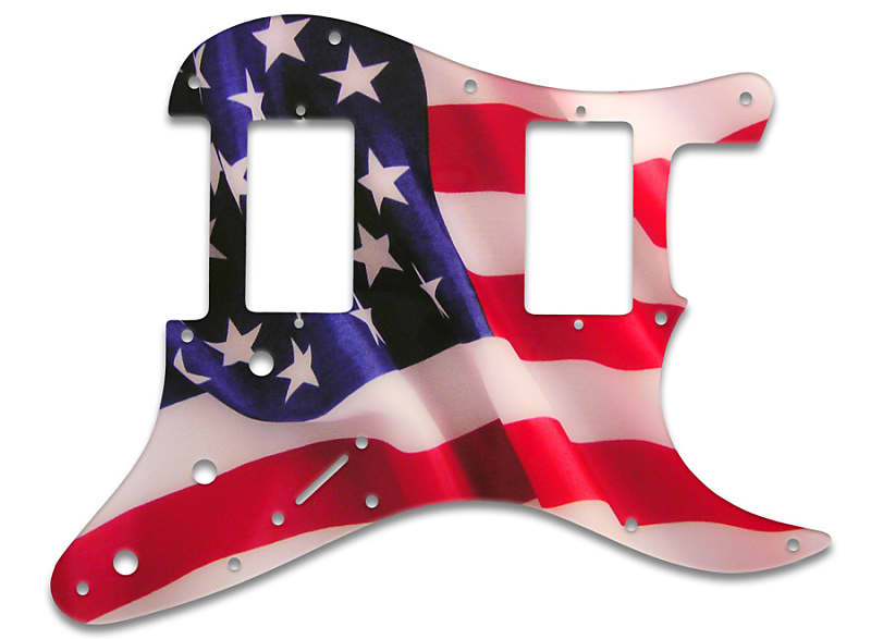 Pickguard For Fender Blacktop Strat - AMERICAN FLAG | Reverb
