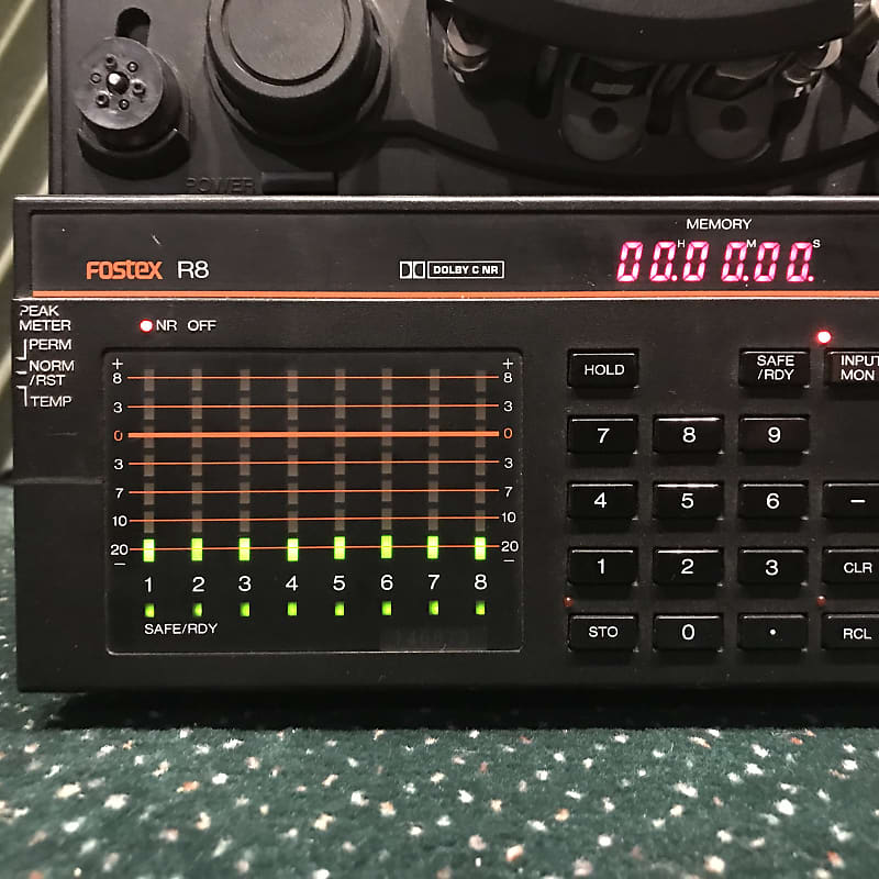 Vintage 1980 Fostex MIJ Model R8 Reel to Reel 8 Channel | Reverb