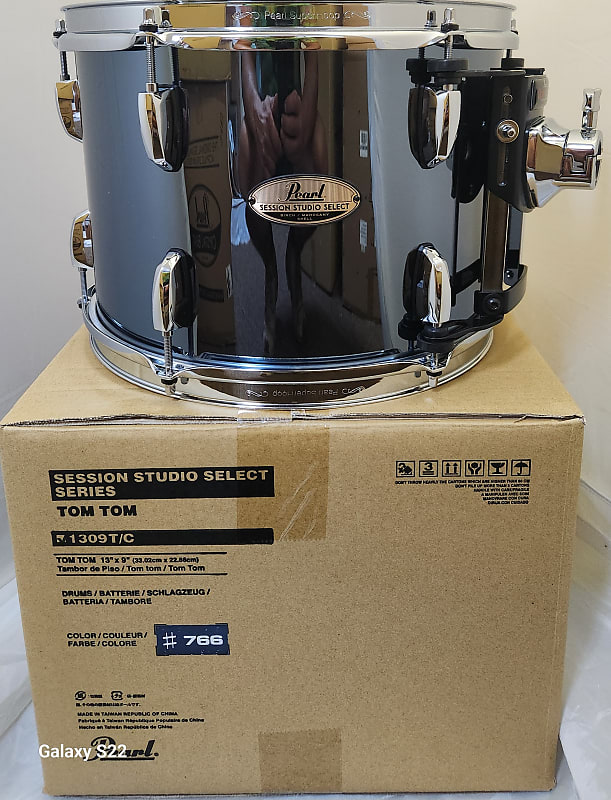 Pearl Session Studio Select Black Satin Ash 13x9" Rack Tom | Reverb