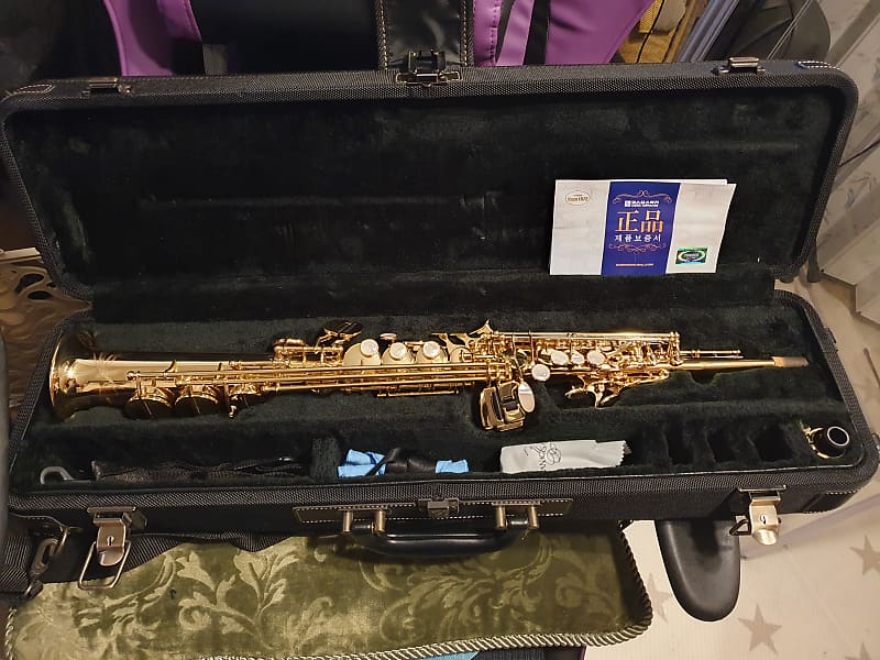 Yanagisawa S-WO1 Soprano Saxsophone w/case strap etc | Reverb