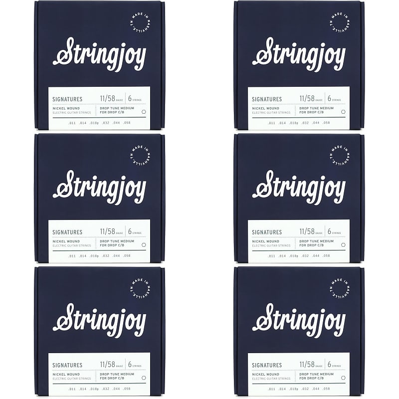 Stringjoy Signatures Nickel Wound Drop Tune Electric Guitar | Reverb