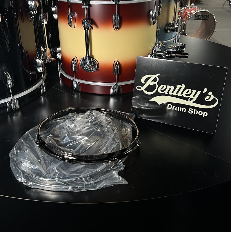 12" Snare Drum 2.3mm Triple Flanged Top & Bottom Black Nickel | Reverb