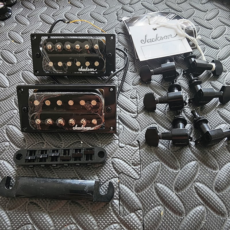 NEW Jackson Pickup Set with tuners and Tune-o-Matic Bridge | Reverb