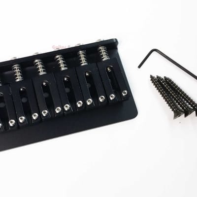 Hipshot 41200M Modern Spacing 6-String Hardtail Guitar Bridge | Reverb