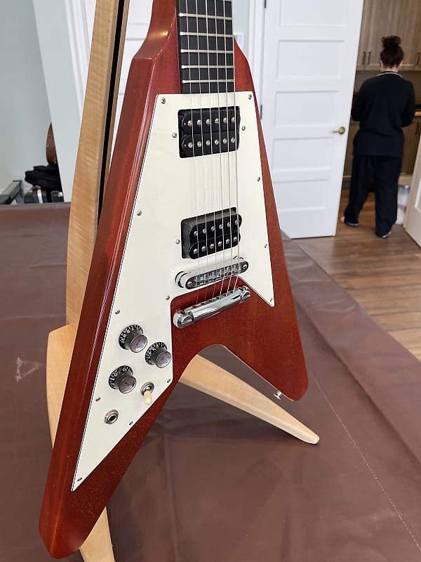 Left Handed Lefty Gibson Flying V 2002 Faded Red - Very Hot | Reverb