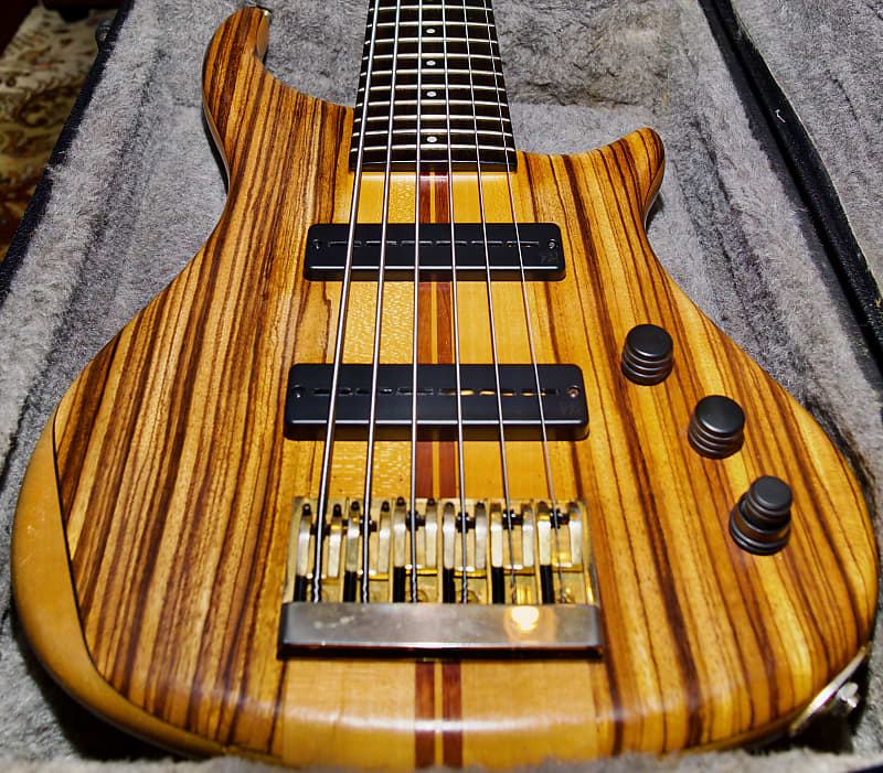 Pedulla Thunderbass 6 Zebra 1992 - Zebra Wood | Reverb