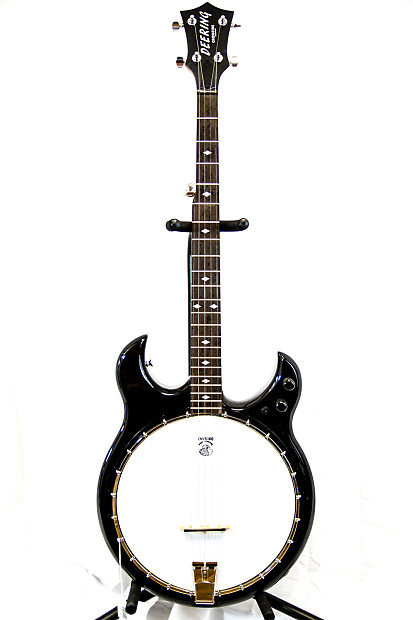 Deering Crossfire 5 String Banjo Black | Reverb