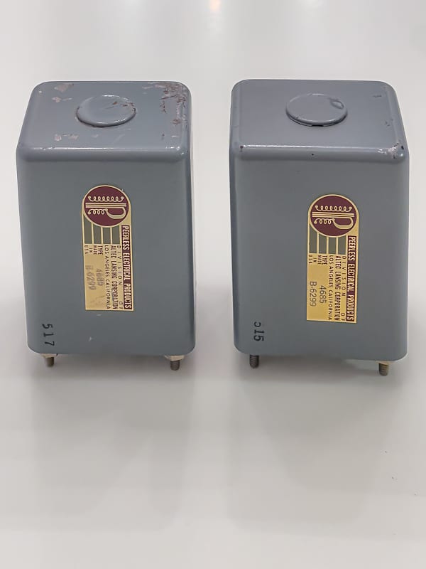 Matched Pair of 1955 PEERLESS 4685 Step Up Transformers (SUT) | Reverb