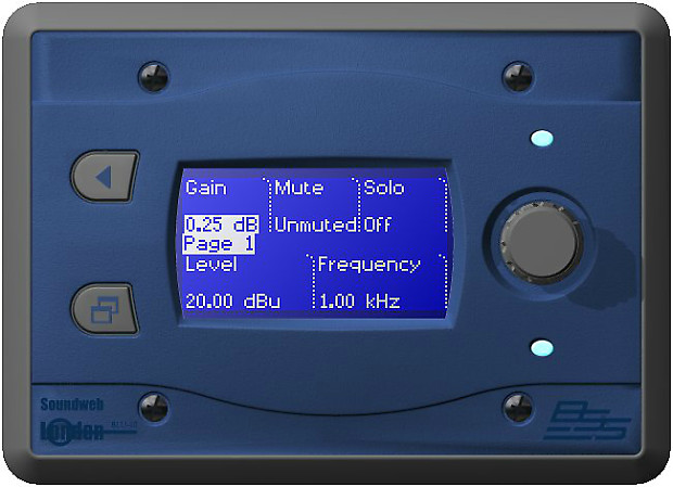 BSS Audio Touch screen programmable remote wall controller | Reverb