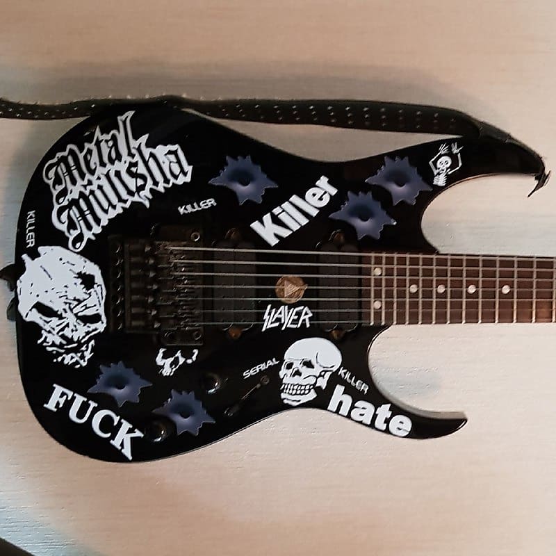 Killer bullet holes guitar stickers ESP decal metal band | Reverb UK