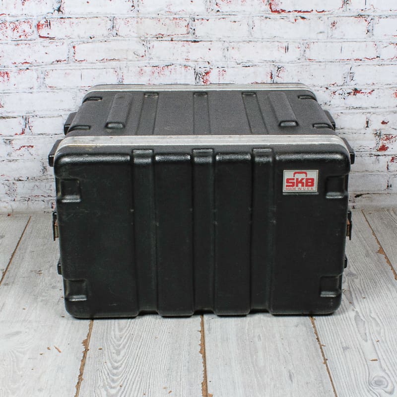 SKB - 6U Molded Plastic Double Cover Rack Road Case, Black - | Reverb