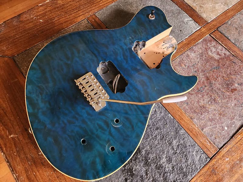 Silvertone Fastback body EVH Wolfgang-style 2000s - blue | Reverb