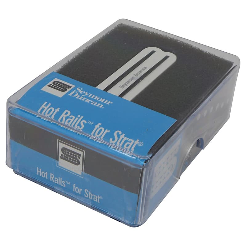 Seymour Duncan SHR-1b Hot Rails for Strat White Humbucker | Reverb