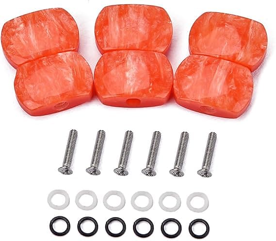 Guitar Tuning Peg Tuners Machine Heads Buttons Knobs Handle | Reverb