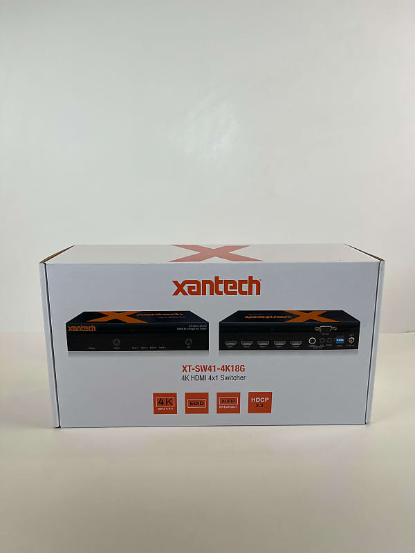 Xantech 4K HDMI 4x1 Switcher XT-SW41-4K18G | Reverb