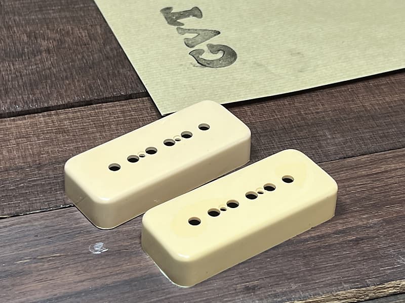 General Vintage Tone 50s Butyrate p90 pickup covers CAB cream | Reverb