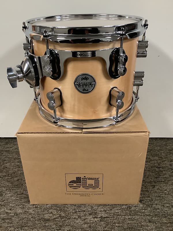 PDP 8x10 Natural Lacquer Rack Tom | Reverb