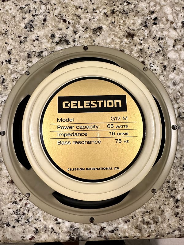 Celestion G12M-65 12" Classic Series Creamback 65W 16 Ohm | Reverb