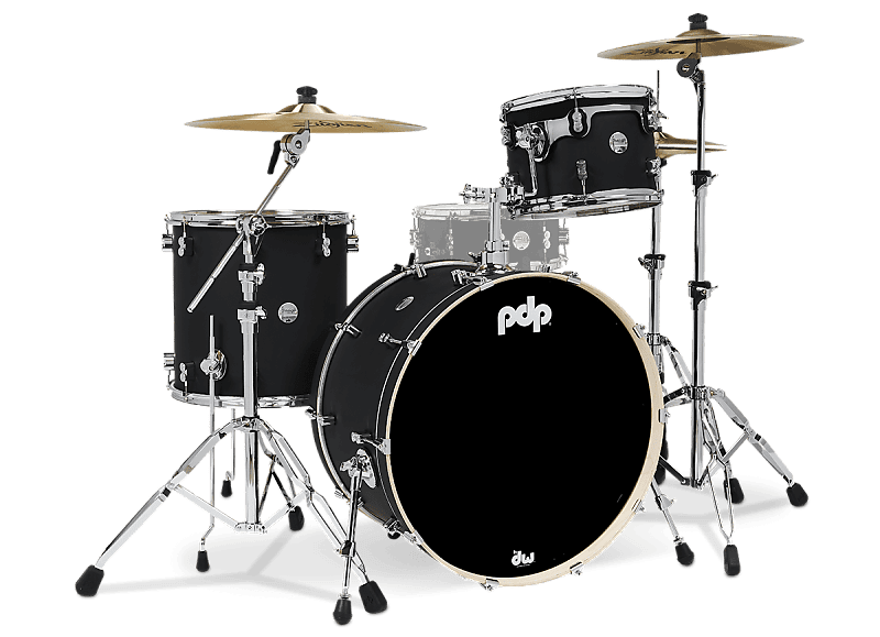 PDP Concept Maple 3-Piece Shell Pack 24/13/16 Satin Black | Reverb