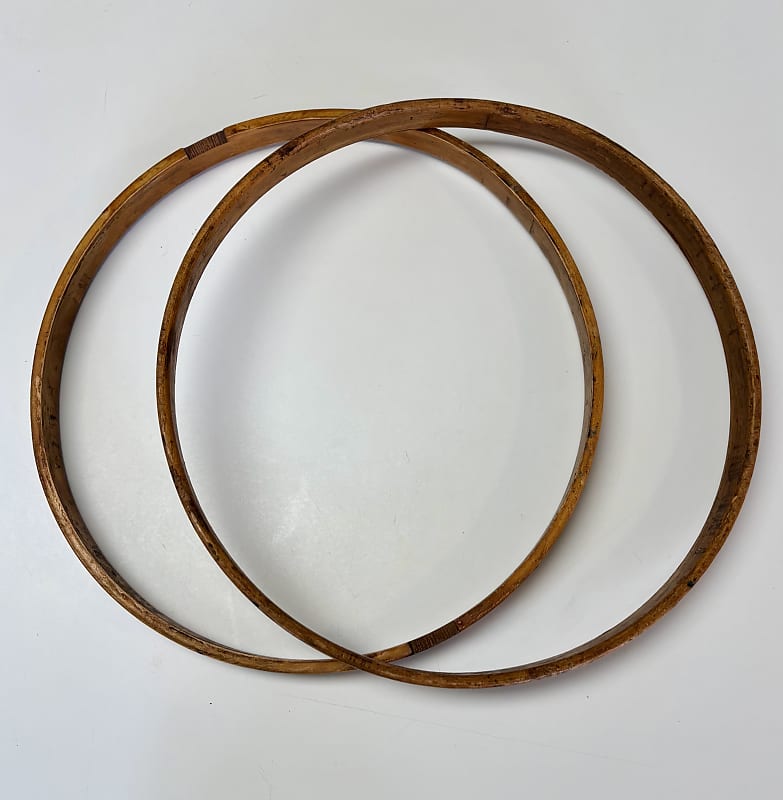 Leedy Single-ply wood hoops for 13” snare 1920s (?) - Natural | Reverb