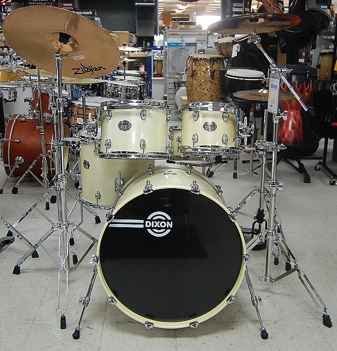 Dixon Blaze 5Pc Shell Kit Gloss Pearl White | Reverb