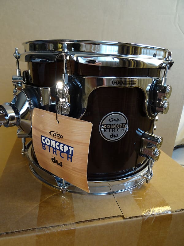PDP Concept Birch 10" x 8" Tom in Walnut Lacquer | Reverb
