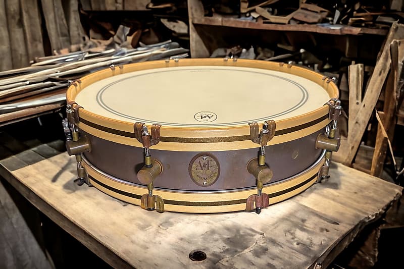 A&F Drum Co. 4x18 Gun Shot Snare (2023) - Raw Brass | Reverb