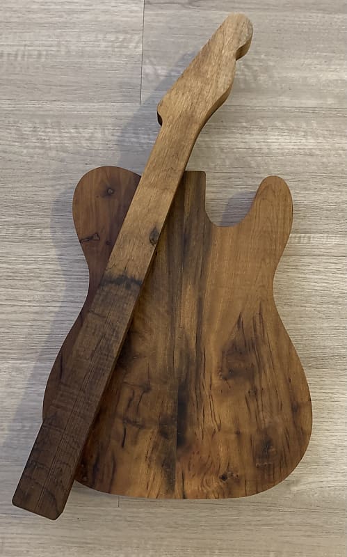 Tele blank body and neck Set Brazilian walnut and | Reverb Canada
