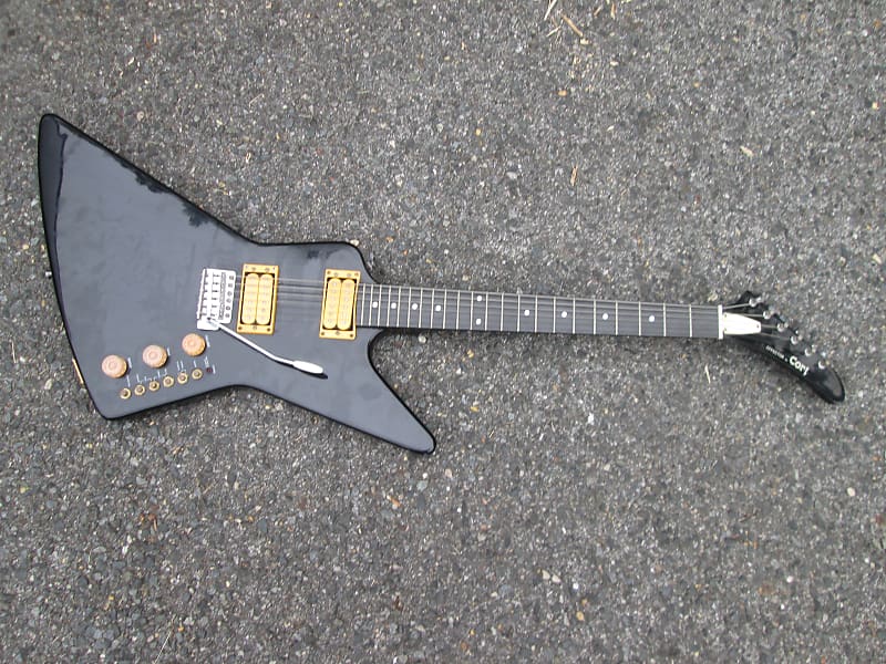 Vintage 80's Cort Effector Explorer SYNTH Guitar w/ WORKING | Reverb