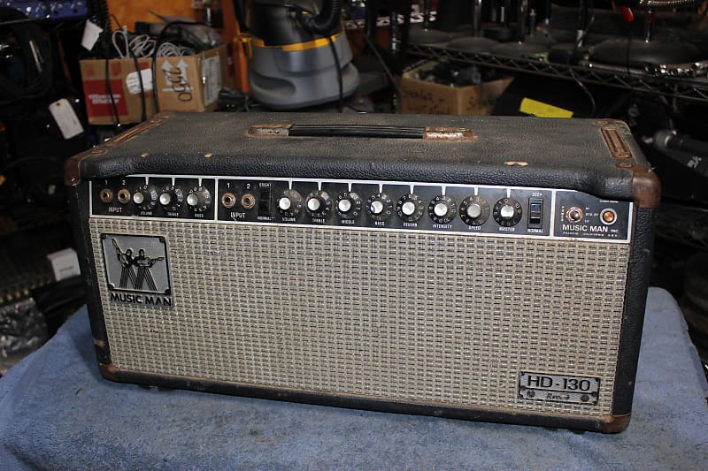 Music Man HD-130 /Stack w-2) 4x12 Cabinets | Reverb