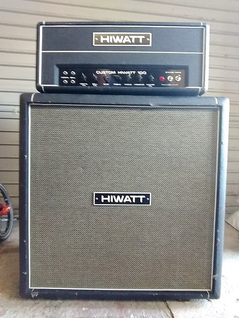 Hiwatt Custom 100 DR103 Head and cab 1975 Harry Joyce Wired & | Reverb
